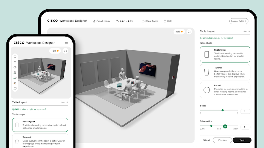Workspace Designer | Cisco Rooms & Microsoft Teams Rooms